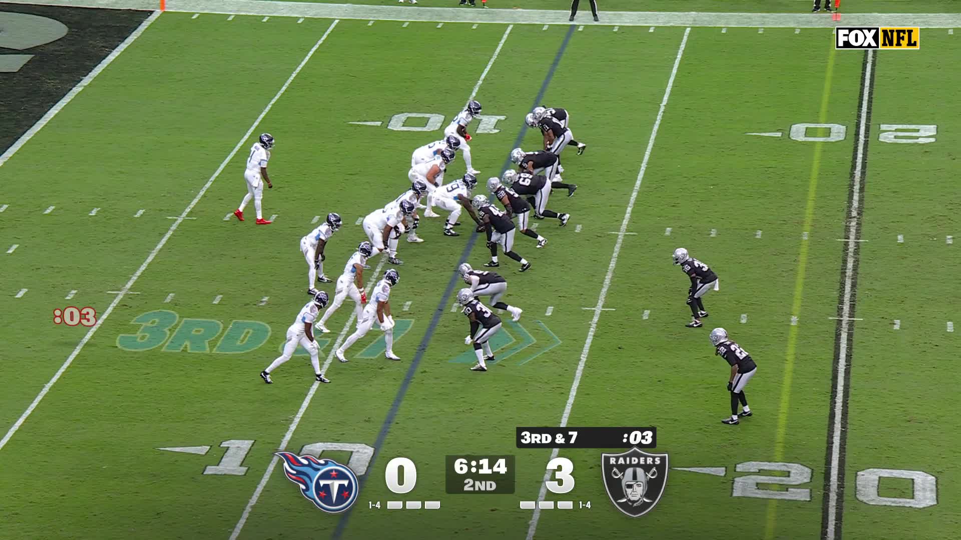 Las Vegas Raiders vs. Tennessee Titans - October 12, 2025 | Live Scores ...