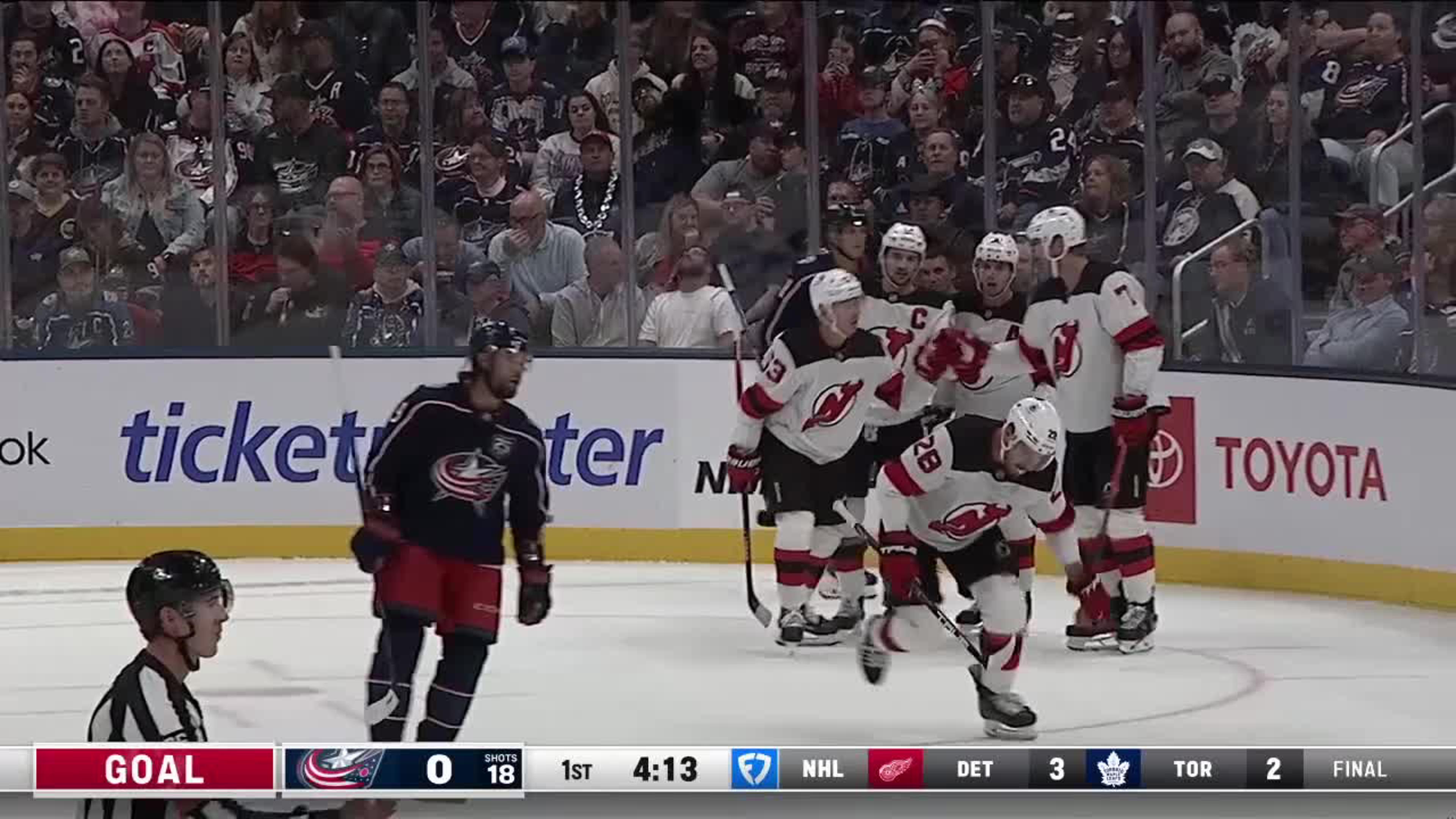 Columbus Blue Jackets vs. New Jersey Devils - October 13, 2025 | Live ...